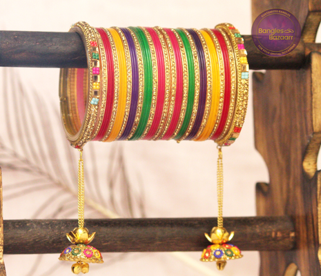 multicolor chudiyan ka set