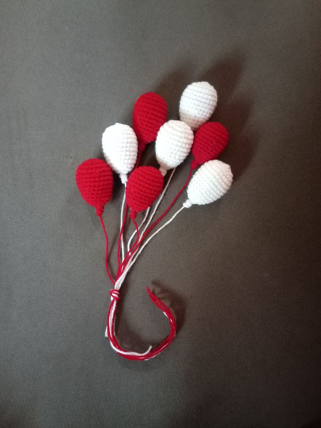 Crochet Woollen Bunny Boy & Girl With Balloons