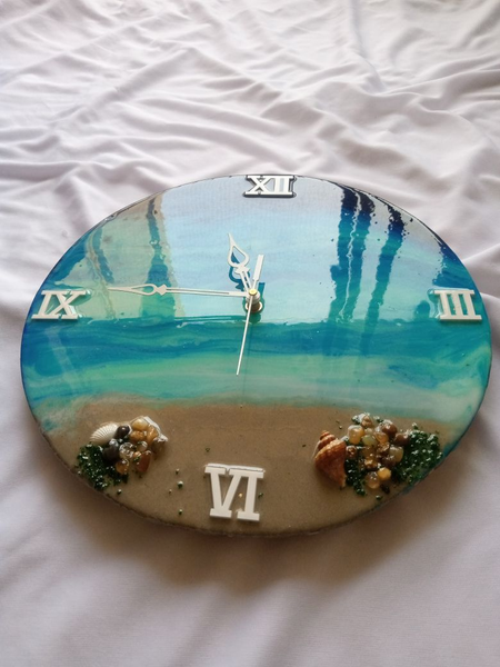 Ocean Theme Resin Wall Clock