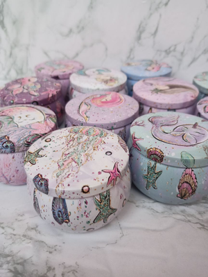 Mermaid Storage Tin (pack Of 1)