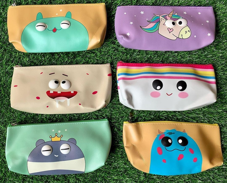 3D Big Eyes Popup Silicon Pouch