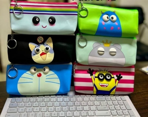 3D Big Eyes Popup Silicon Pouch