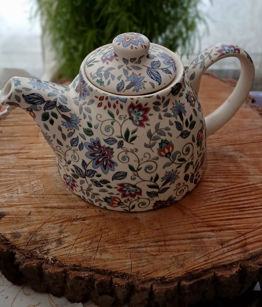 Stoneware Handmade Kettle With 2 Coffee Mugs [set Of 3]