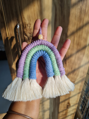 Macrame Rainbow Charms