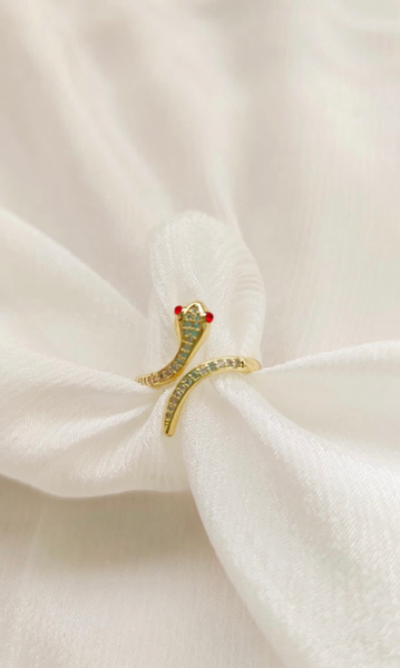 Red Racer Snake Ring