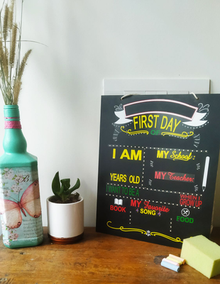 First/last Day School Chalkboard