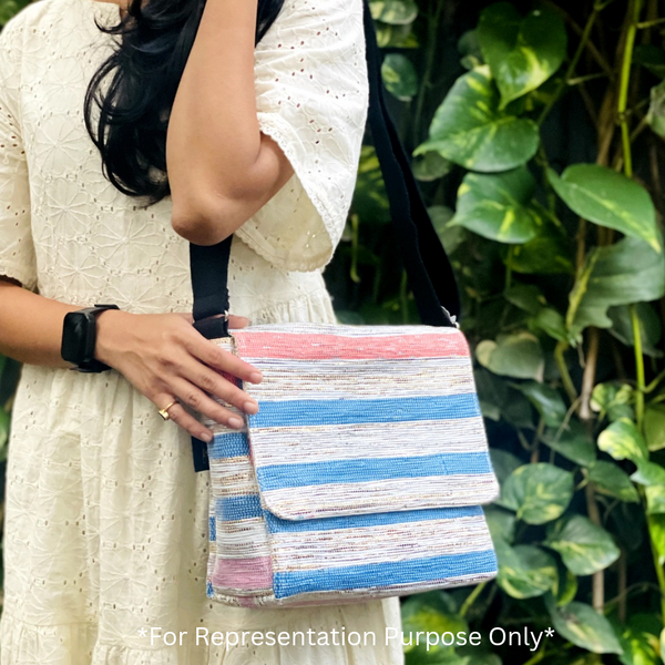 Messenger Bag - Upcycled Handwoven