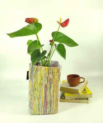 reCharkha`s UPCYCLED HANDWOVEN Grow pot Medium