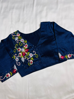 Beautiful Feather Handwork Blouse