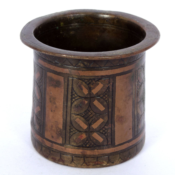 Rare Antique Hand Engraved Ganga Jamuna Panch Patra Holy Water Pot ...