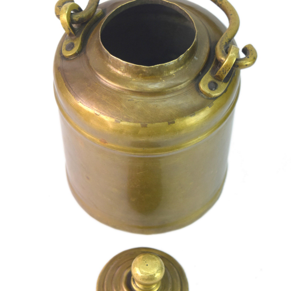 Old Traditional Brass Buttermilk / Milk / Oil Container - Antique ...