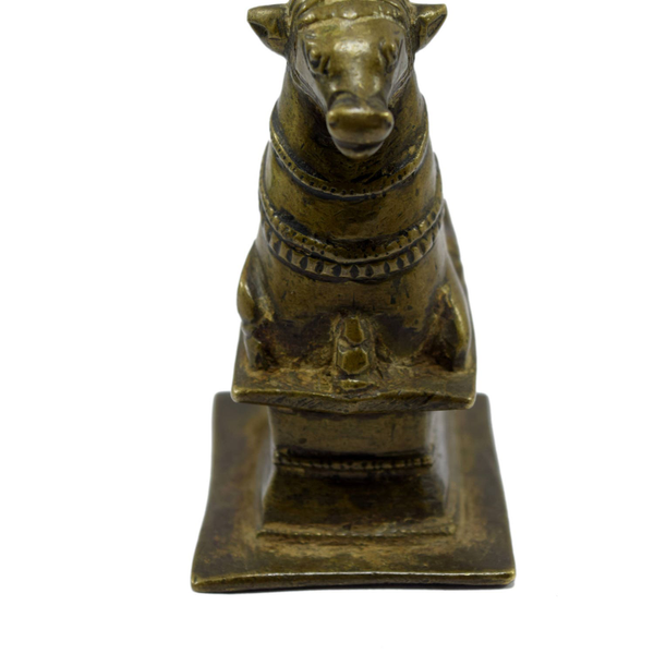 Vintage Handcafted Beautiful Brass Holy Worship Ox / Nandi Figurine ...