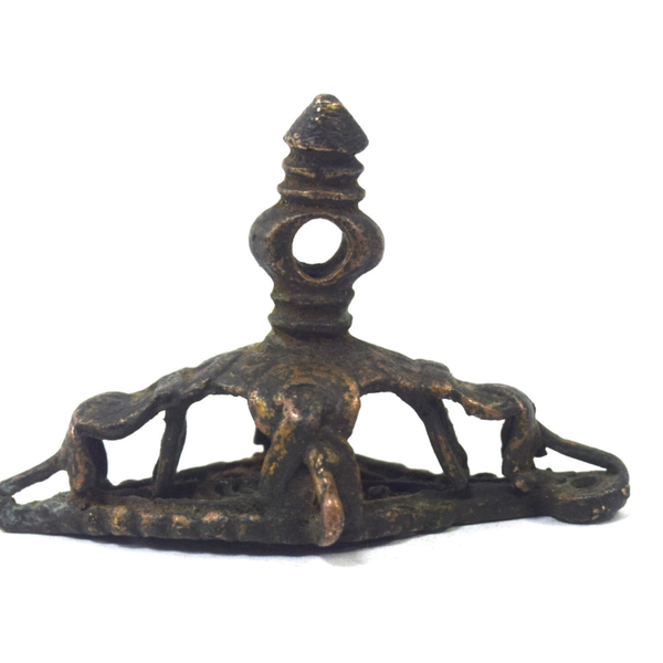 Old Urdhva Pundra Tikka Stamp – Brass Vaishnava Tilak Stamp – Indian ...