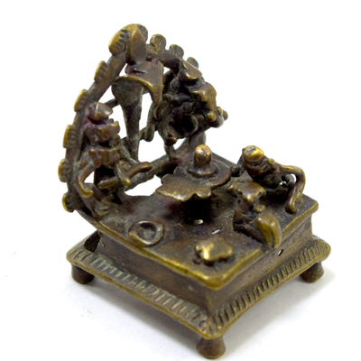 Collectible Antique 18c Brass Statue- Hindu God Shiva Family Figurine ...