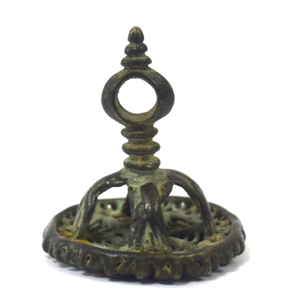 Indian Brass Handcrafted Tilak Seal - Religious Rare Ceremonial Tilak ...