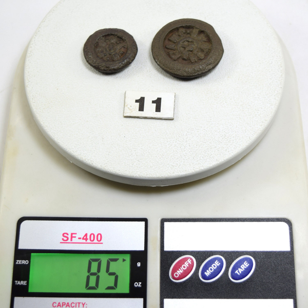 Indian Nice Collectible Vintage Miniature 2 Iron Weights Measures Scale ...