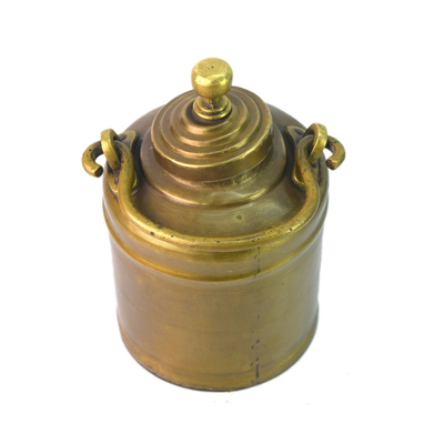 Old Traditional Brass Buttermilk / Milk / Oil Container - Antique ...