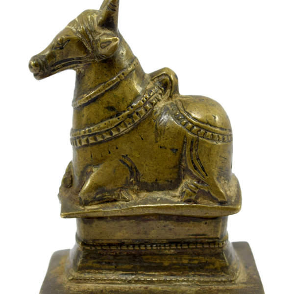 Vintage Handcafted Beautiful Brass Holy Worship Ox / Nandi Figurine ...