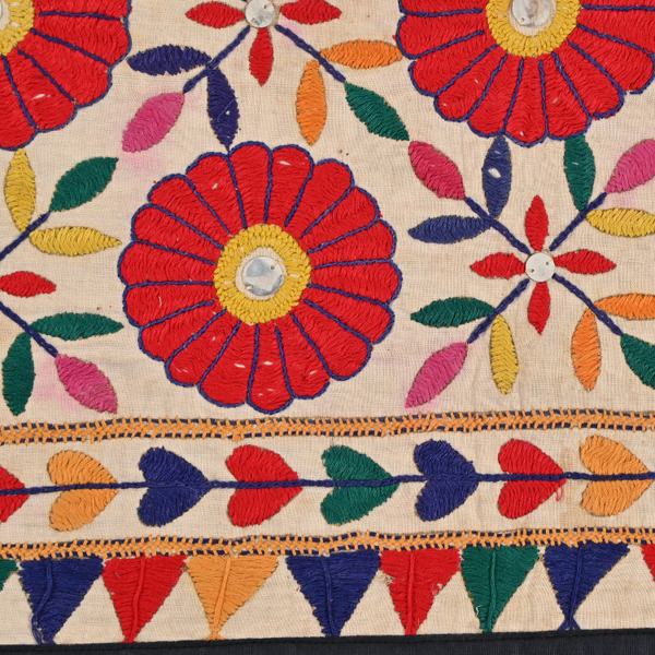 Antique Indian Gujarati Handmade Textile Wall hanging Boho Banjara ...