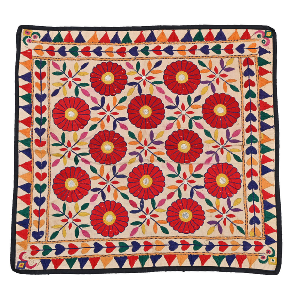 Antique Indian Gujarati Handmade Textile Wall hanging Boho Banjara ...