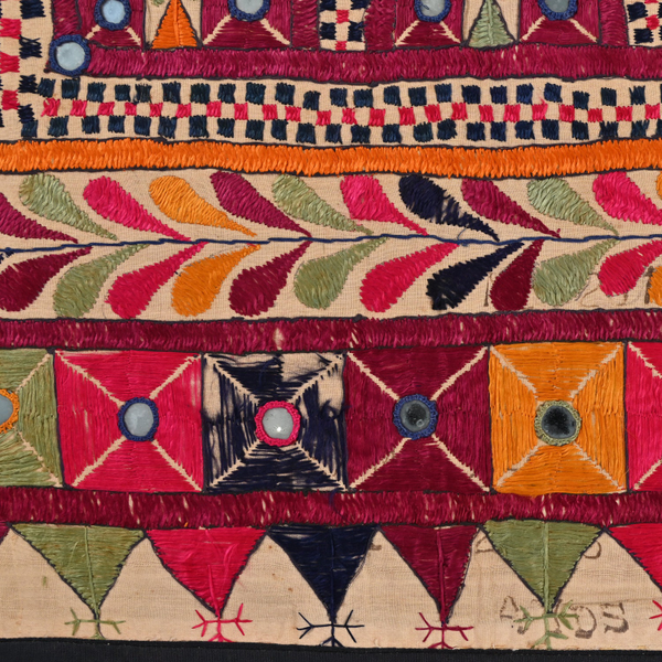 Antique Indian Gujarati Handmade Textile Wall hanging Banjara Vintage ...