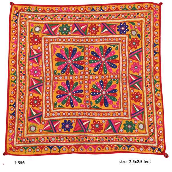 Antique Indian Gujarati Handmade Textile Wall hanging Boho Banjara ...