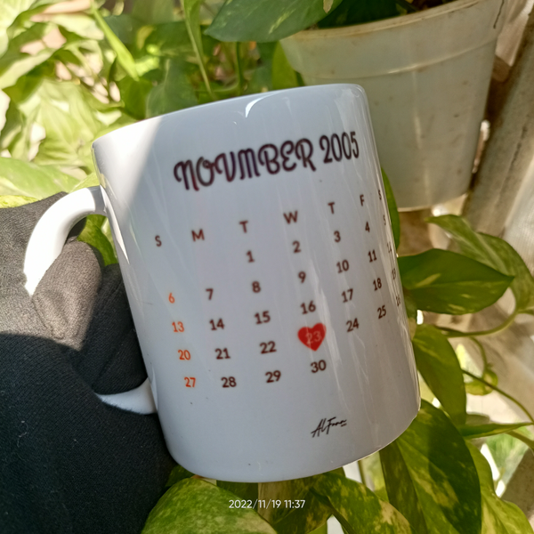Personalized Calendar Couple Mug | A Gift to Remember for Your Better ...