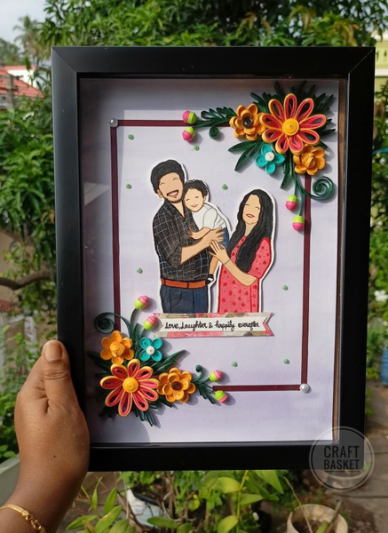 Paper Quilling Portrait Frame