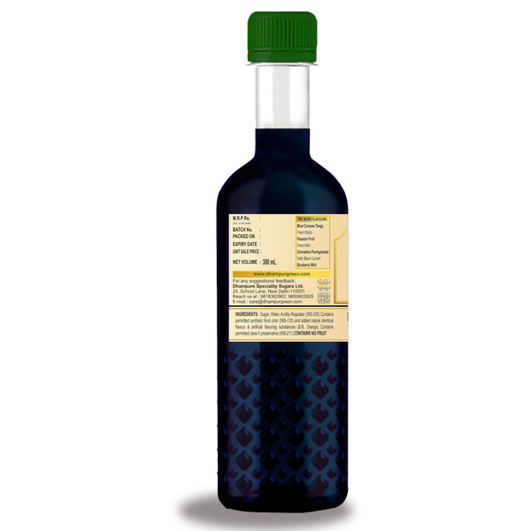 Blue Curacao Bar Syrup For Mocktails/ Cocktails Pack of 2