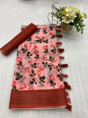 We presenting New Catalog in Silver zari border saree