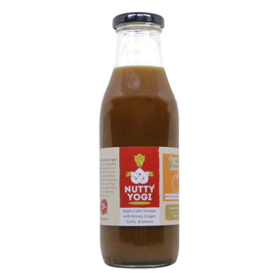 Nutty Yogi Apple Cider Vinegar With Honey, Ginger,garlic And Lemon ...