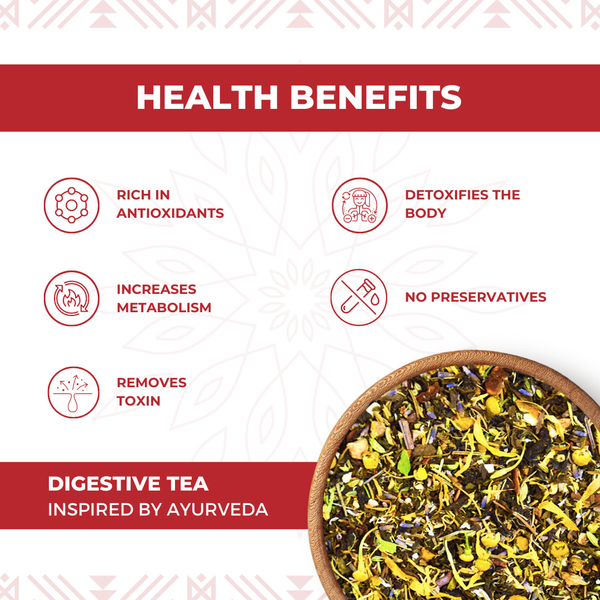Nutty Yogi Herbal Green Digestive Tea-50gm