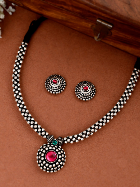 Oxidised jewellery thushi store