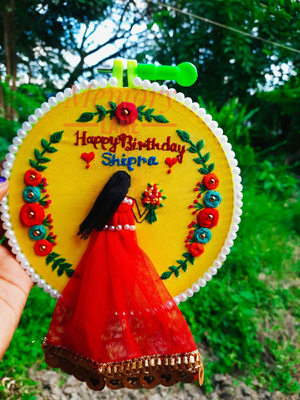 Embroidered Birthday Hoop