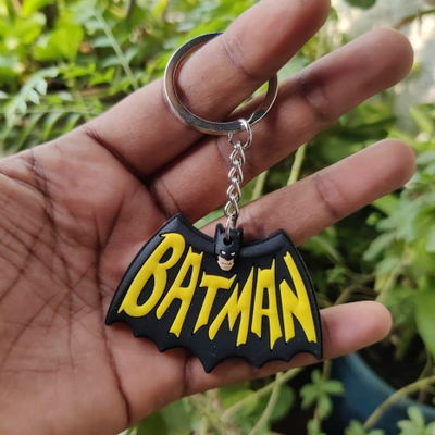 Batman Logo Pvc Keychain