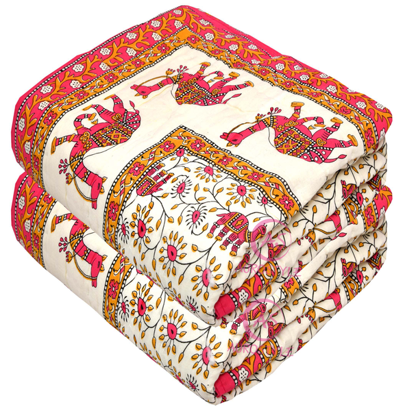 BLOCKSOFJAIPUR 400 TC Jaipuri Light Weight Pure Cotton Traditional ...