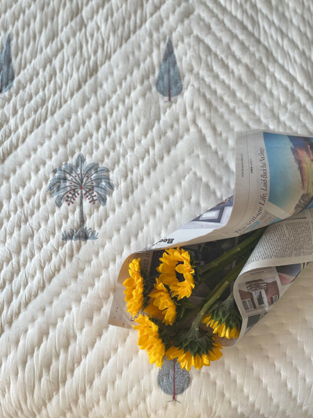 Handmade Floral Quilt Reversible Razai Indian Jaipuri Block Print Quilt ...