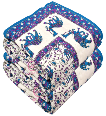 BLOCKSOFJAIPUR 400 TC Jaipuri Light Weight Pure Cotton Traditional ...