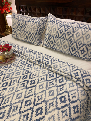 The Blue Diamond Premium Quilted Bedcover