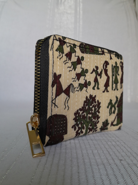 Hand Block Printed Wallet. (Unisex, office use, casual use, Spacious ...