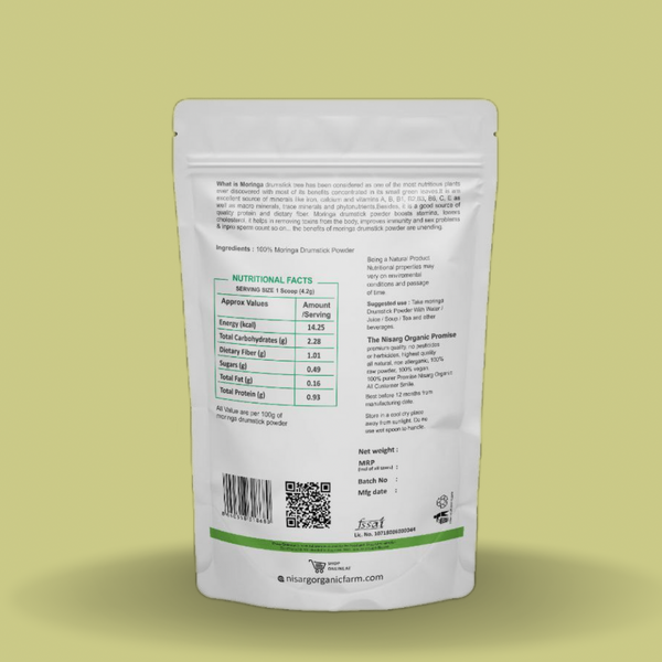 Organic Moringa Drumstick Powder 200g