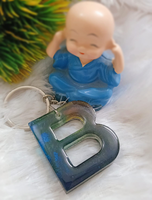 Resin Alphabet keychain - B5