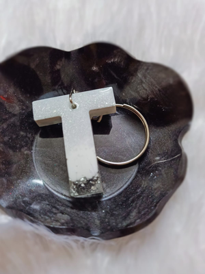Resin Alphabet keychain T3