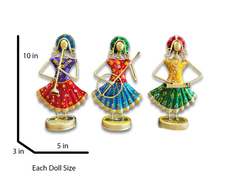 Three Musician Doll Table Decor