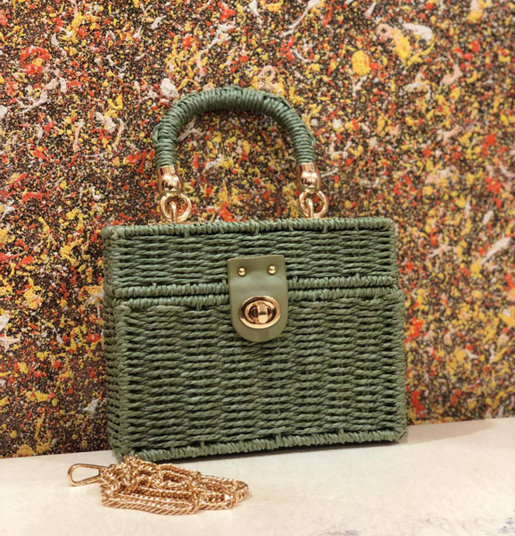 Bohemian Rattan Cross Body Sling Bag