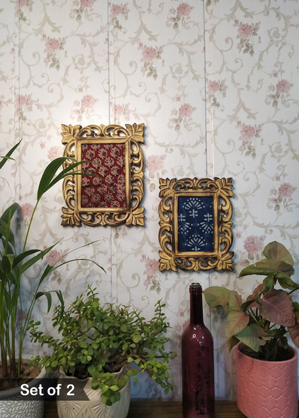 Set of 2 - Classic Wooden Wall Decorative Rectangular Frame Set