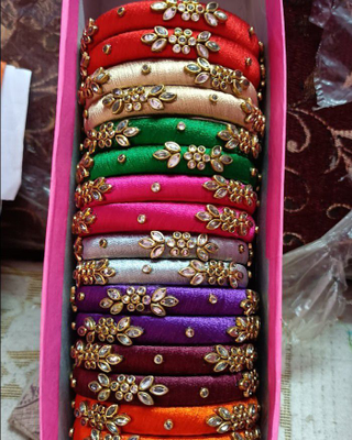 Handmade Silk Thread Bangles