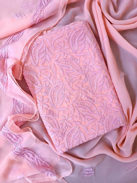 20+ colours Original Resham Thread Beautifully Worked 3 piece suit material