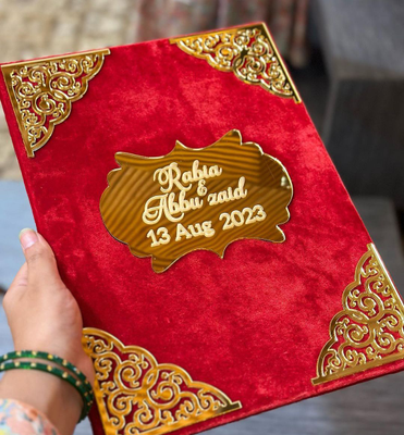 Nikah Nama Booklet
