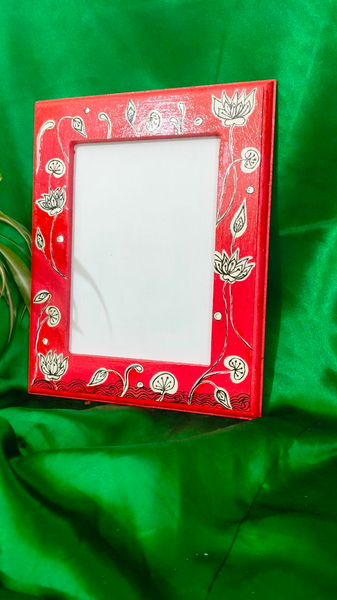 Hand-painted Wooden Photo Frame